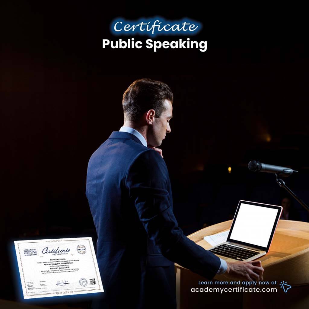 Public Speaking Certificate– Academy Certificate